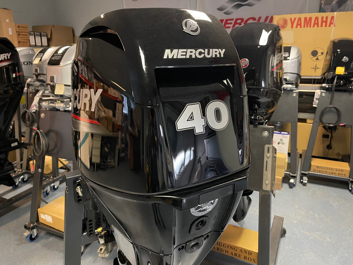 Mercury 40 HP long shaft F40 EFI ELPT (including remote control, gauge ...